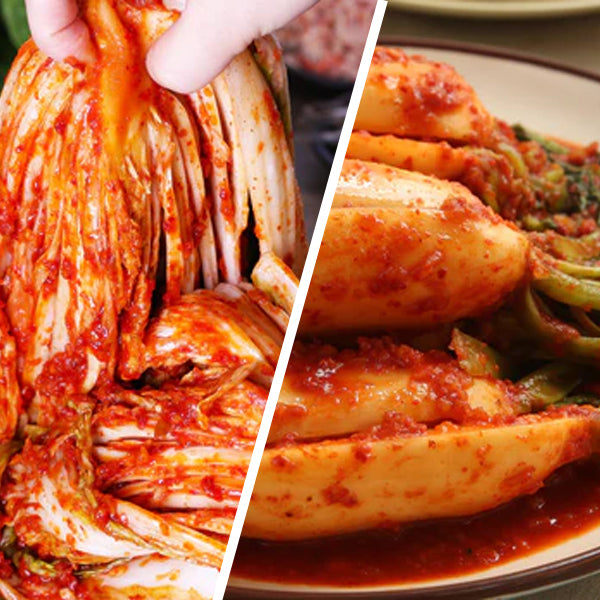 [Palgong Kimchi] Napa Cabbage Kimchi 3kg + Ponytail Radish Kimchi 2kg – hanpoom