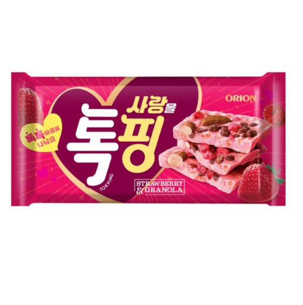 [오리온] 톡핑 스트로베리+그래놀라 43g – hanpoom