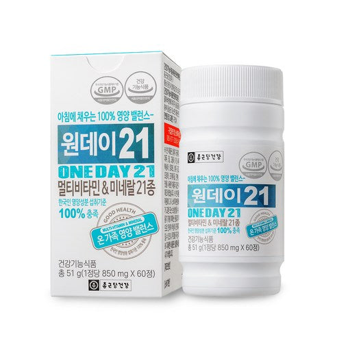[Chong Kun Dang] One Day 21 Multivitamin & Mineral (850mg x 60 tablets – hanpoom