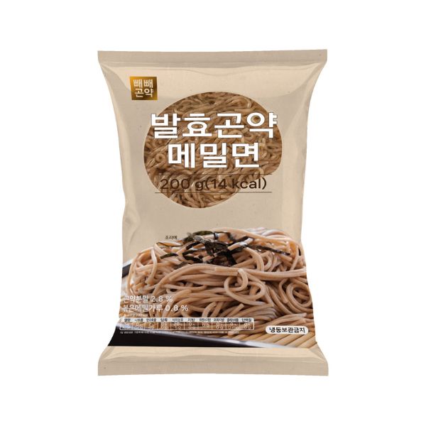 [빼빼곤약] 14kcal 발효곤약 메밀면 200g – hanpoom