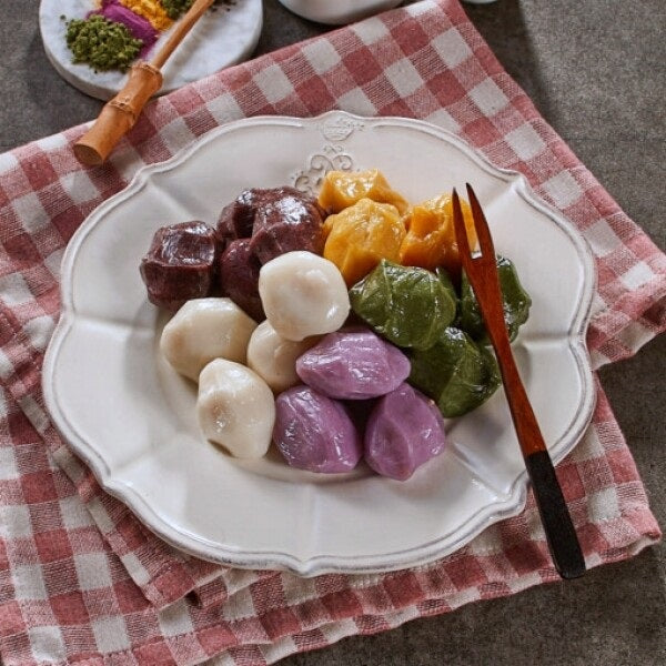 [자농의뜨락] 국내산 쌀로 만든 오색송편 1kg – hanpoom